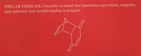 Solved PRELAB EXERCISE Describe In Detail The Laboratory Chegg Com