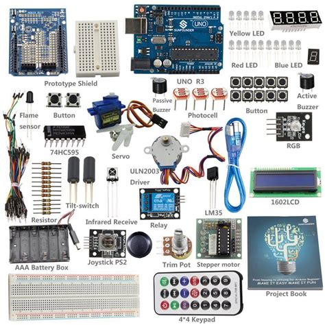 Sunfounder Arduino Starter Kit Learn Explore Create