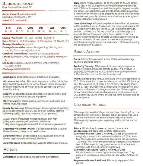Blibdoolpoolp Stats Oc Rdungeonsanddragons