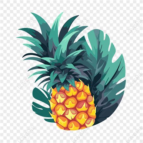 파인애플 잎클립 아트상표만화 Png 일러스트 무료 다운로드 Lovepik