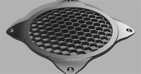 120mm Hexagon Fan Grill By Michał Masłowski Download Free Stl Model