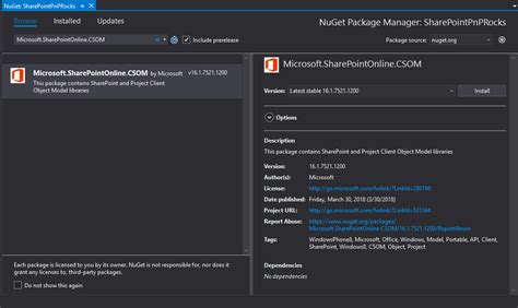 New Sharepoint Csom Version Released For Sharepoint Online March 2018 Microsoft 365