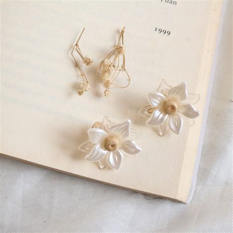 Jual Anting Hijab By Pagi Anting Peniti Flower Bunga Anting