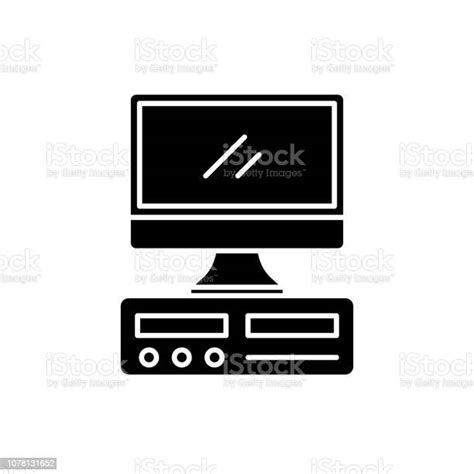 데스크톱 컴퓨터 블랙 아이콘 고립 된 배경에 로그인 벡터 데스크톱 컴퓨터 개념 기호 그림 0명에 대한 스톡 벡터 아트 및 기타 이미지 Istock