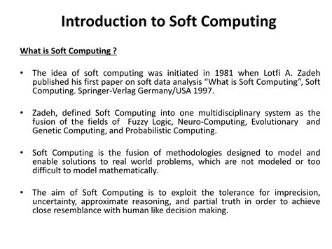 Softcomputingintroduction Ppt