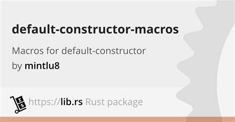 Default Constructor Macros — Rust Proc Macro Helper Librs