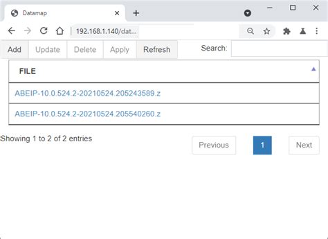 Create File List Management With Sqlite For Scada Ecava Igx Web Scada
