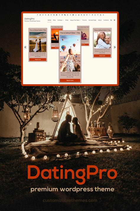 Premium Dating Wordpress Theme Datingpro Customizable Themes
