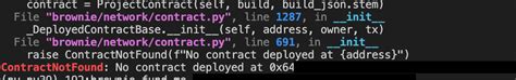 Solidity Contractnotfound No Contract Deployed At 0x6 Stack Overflow