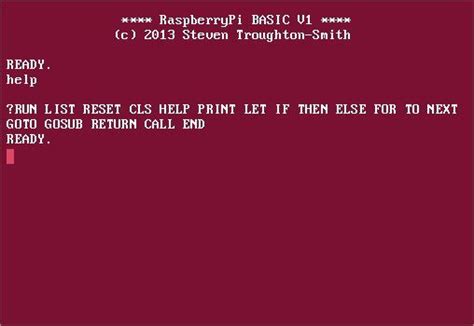 Raspberrypi Basic V1 Un Interprete De Basic Raspberry Pi Raspberry Pi Basic Raspberry