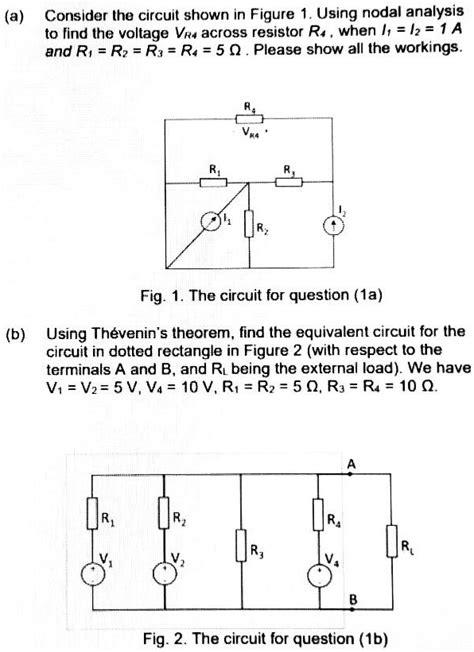A Consider The Circuit Shown In Figure Using Nodal Analysis To Find The Voltage VR Across