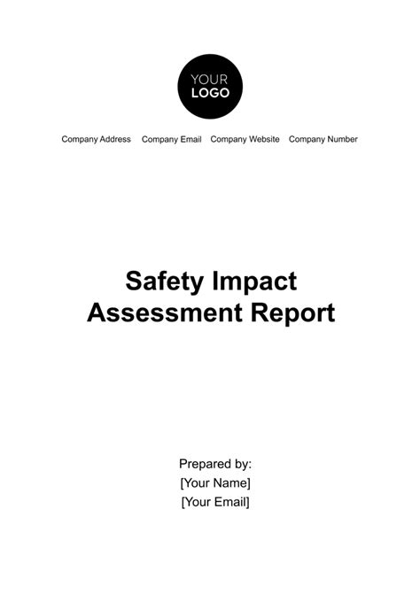 Free Safety Impact Assessment Report Template To Edit Online