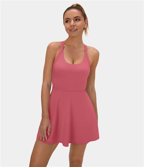 Womens Backless Cut Out Twisted Side Pocket 2 In 1 Barre Ballet Dance