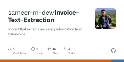 GitHub Sameer M Dev Invoice Text Extraction Project That Extracts Necessary Information From