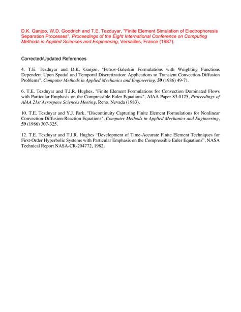 Pdf Finite Element Simulation Of Electrophoresis Separation Processes