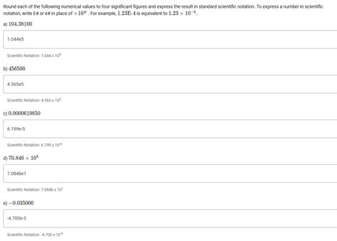solved round each of the following numerical values to four