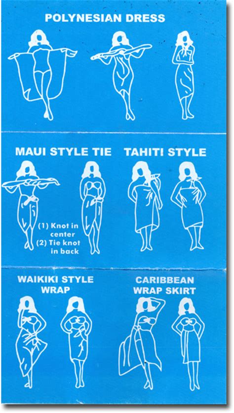 Sarong Instructions And Options Reggae And Rasta Hawaii Clothing And