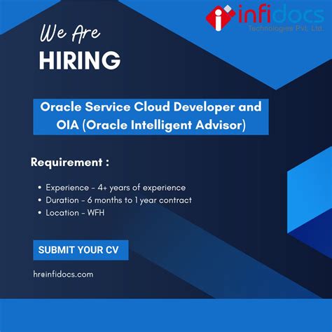 Infidocs Technologies Pvt Ltd Hr On Linkedin Immediateopening Contractjobs