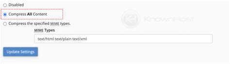 How To Enable Apache Gzip Compression Mod Deflate In CPanel KnownHost