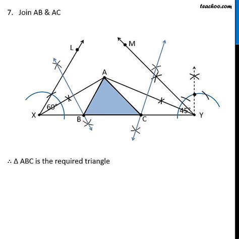 Example 1 Construct A Triangle ABC In Which Angle B 60 C 45