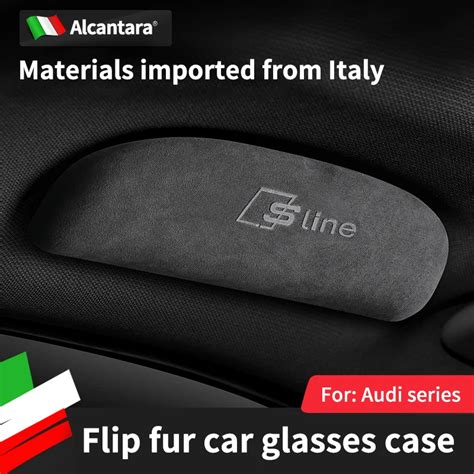 알칸타라 스웨이드 자동차 안경 케이스 보관함 선글라스 홀더 아우디 A4l A6l Q5l A3 A7 Q2l Q3 Q5q7 전용 자동차 액세서리 Aliexpress