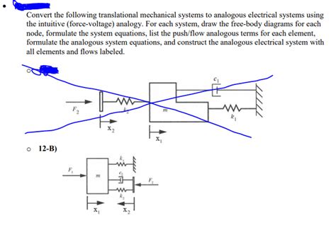 Solved Convert The Following Translational Mechanical Chegg Com