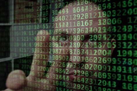 Premium Photo Double Exposure Of Man With Binary Codes
