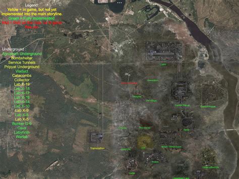 Full Map Of The Zone In Stalker Op 21 Rstalker