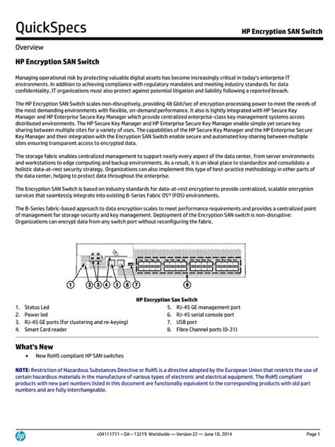 Hp Encryption San Switch