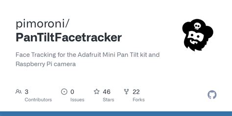 GitHub Pimoroni PanTiltFacetracker Face Tracking For The Adafruit Mini Pan Tilt Kit And