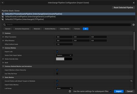 Interchange Import Reference In Unreal Engine Unreal Engine 5 4