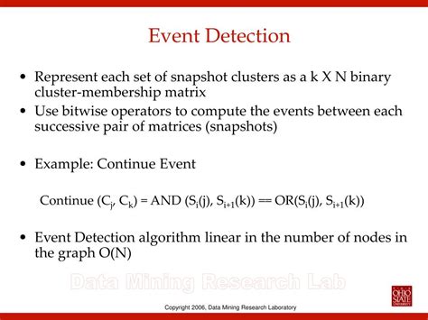 Ppt An Event Based Framework For Characterizing The Evolutionary