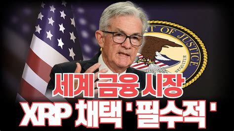 리플 Xrp 세계 금융 시장 Xrp 채택 필수적 Youtube