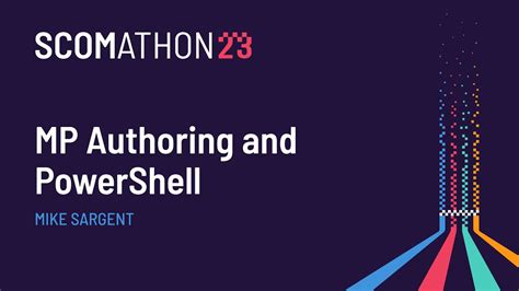 Mp Authoring And Powershell Youtube