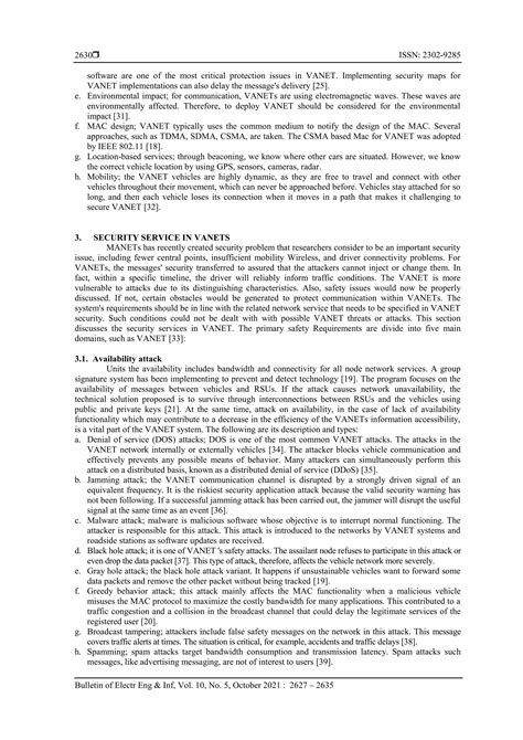 A Review On Various Security Attacks In Vehicular Ad Hoc Networks Pdf