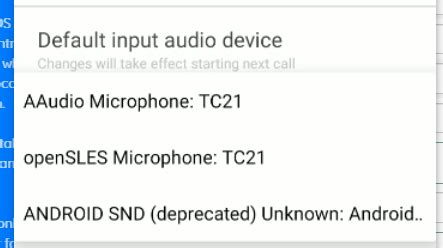 Android Difference Between Audio Frameworks On Linphone Audio