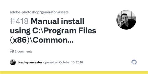Manual Install Using C Program Files X86 Common Files Adobe CEP
