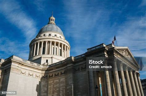 유명한 파리 랜드마크 판테온 프랑스의 아름 다운 측면 보기 아름 다운 가로 여행 엽서 서식 파일입니다 Unesco 조직된 단체에 대한 스톡 사진 및 기타 이미지 Istock