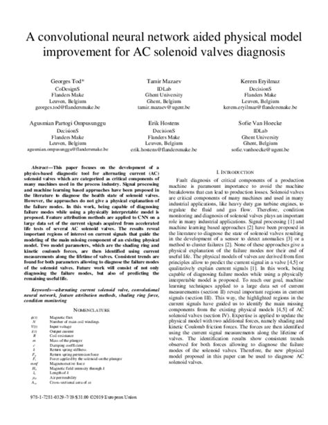 Pdf A Convolutional Neural Network Aided Physical Model Improvement