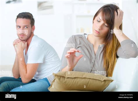 Couple After Argument Stock Photo Alamy