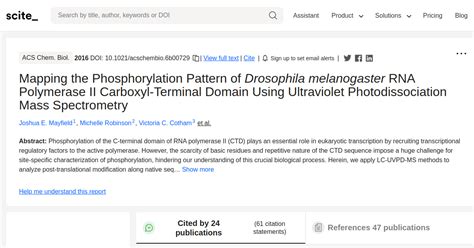 Mapping The Phosphorylation Pattern Of Drosophila Melanogaster Rna Polymerase Ii Carboxyl