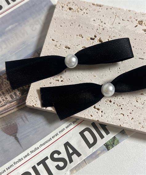 [1 1할인]진주 리본 앞 옆머리핀 미니 헤어집게 머리집게 데일리 머리핀 고정핀 포인트핀 헤어핀 집게핀 에이블리