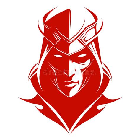 Illustration Of An Assassin In Red Stock Illustration Illustration Of