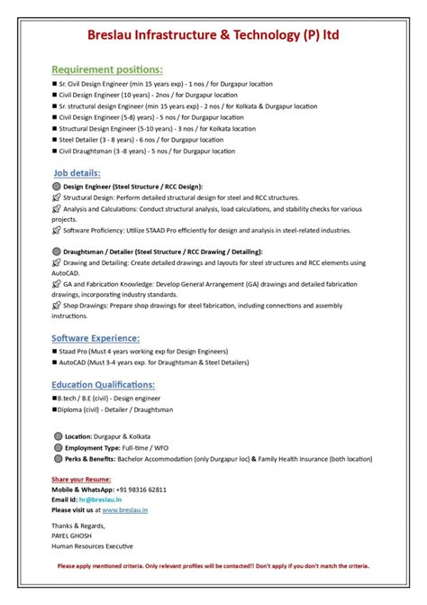 Hiring Opentowork Immediatejoinner Kolkatajobs Payel Ghosh