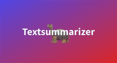 textsummarizer a hugging face space by bnikhil