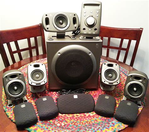 Logitech Z 680 Thx Certified 5 1 Surround Sound System Loud Reverb