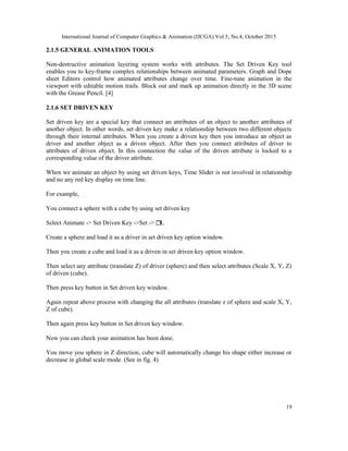 Procedure Of Animation In D Autodesk Maya Tools Techniques Pdf