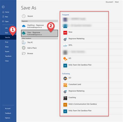 How To Save Files Directly To Sharepoint Online From Microsoft Word And