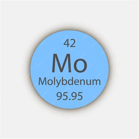 Premium Vector Molybdenum Symbol Chemical Element Of The Periodic