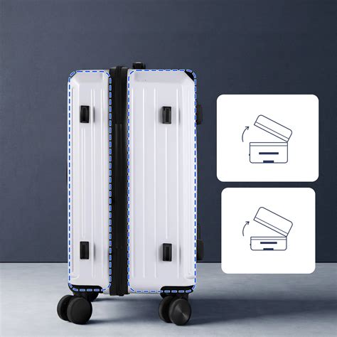 Wanderlite 2pcs Trunk Luggage Suitcase Travel Carry On Tsa Lock 12 20